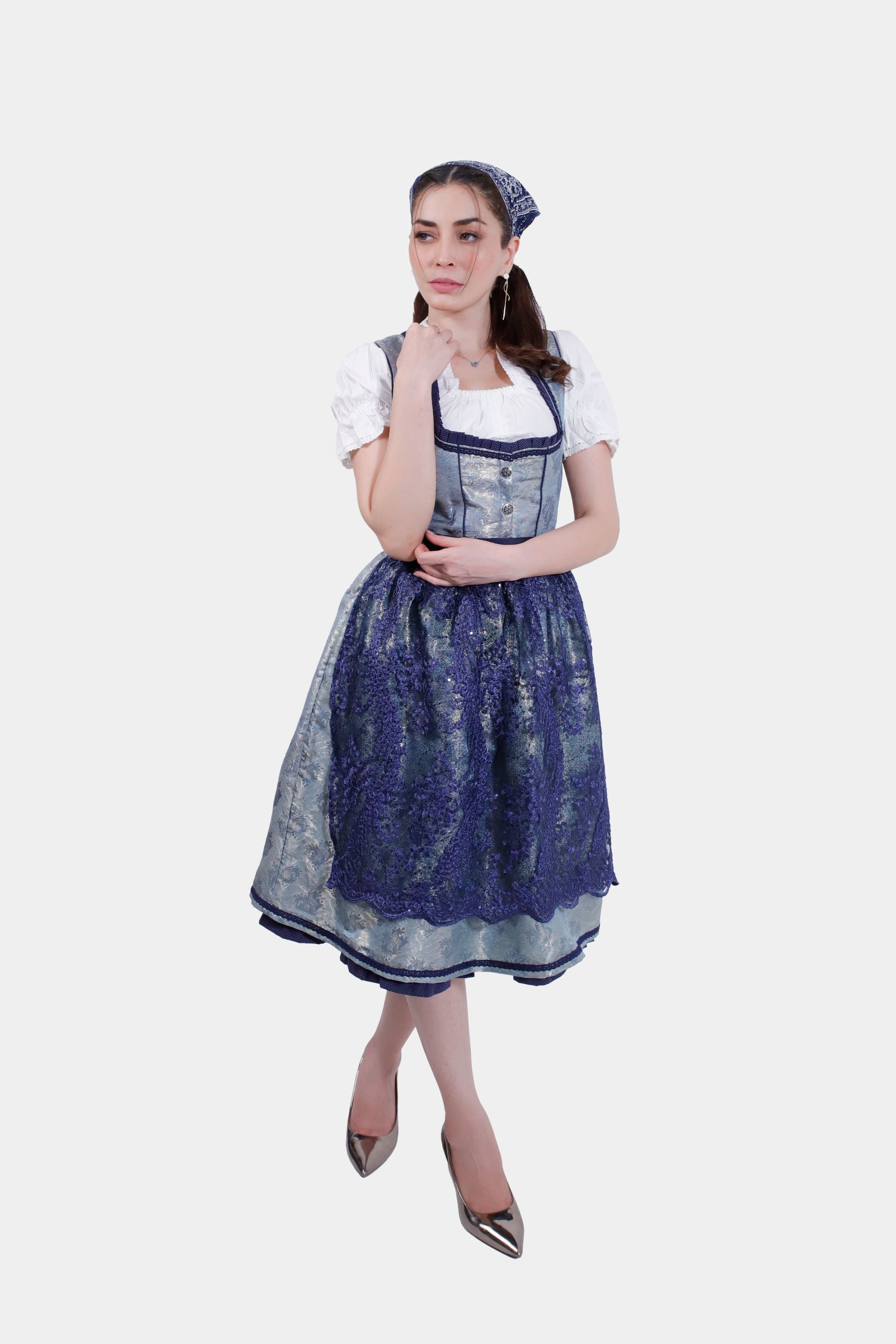 Blue Dirndl Dress Maria Lara | eDirndl